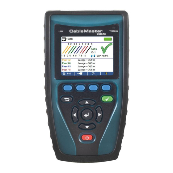 PSIBER CABLEMASTER CM 800 QUICK START MANUAL Pdf Download | ManualsLib