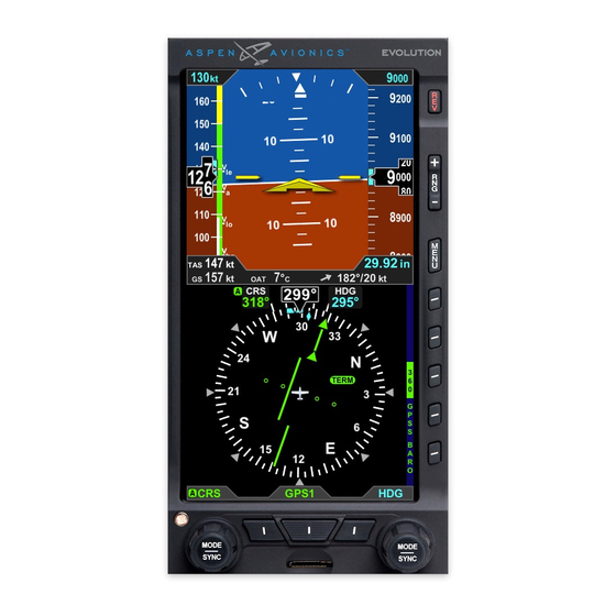ASPEN AVIONICS EFD1000 E5 INSTALLATION MANUAL Pdf Download | ManualsLib