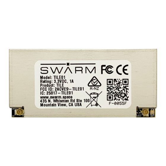 SWARM TILE01 PRODUCT MANUAL Pdf Download | ManualsLib