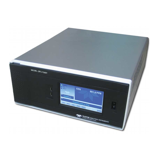 TELEDYNE ANALYTICAL INSTRUMENTS GFC 7002T OPERATION MANUAL Pdf Download ...