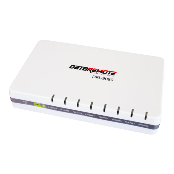 DATAREMOTE DRI-9080 INSTALLATION MANUAL Pdf Download | ManualsLib