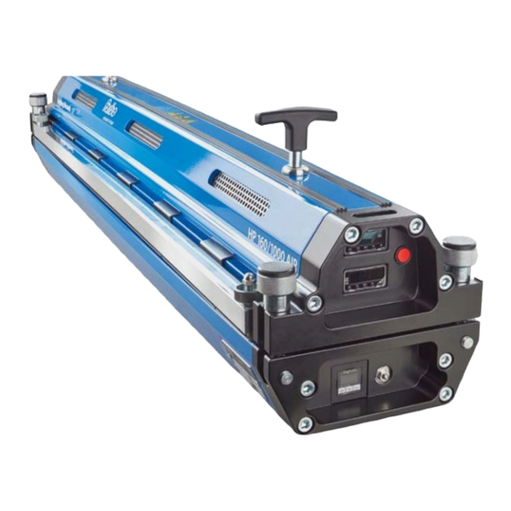 FORBO SIEGLING BLIZZARD HP 160/400 AIR OPERATING INSTRUCTIONS MANUAL ...