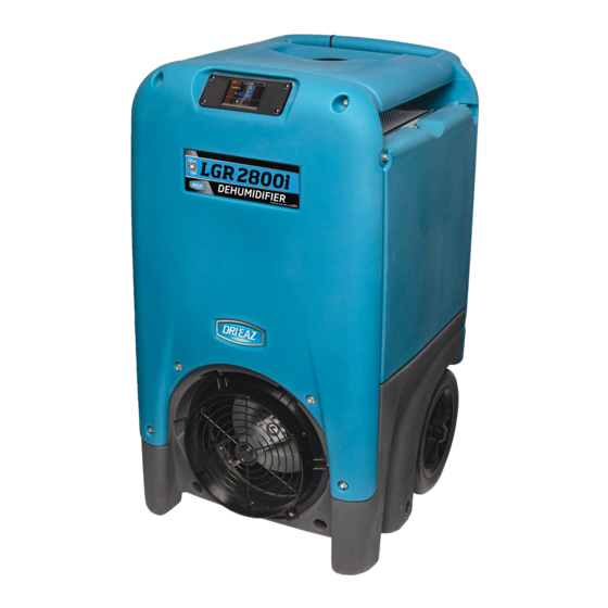 Dri Eaz Revolution Lgr Dehumidifier Manual