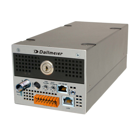 DALLMEIER DIS-2/M STREAMERPRO HDD LARGE UTP INSTALLATION AND ...
