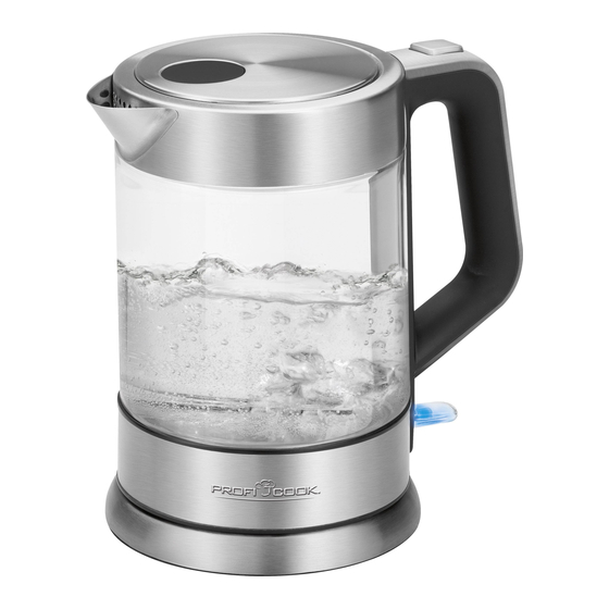 PROFI COOK PC-WKS 1107 G INSTRUCTION MANUAL Pdf Download | ManualsLib