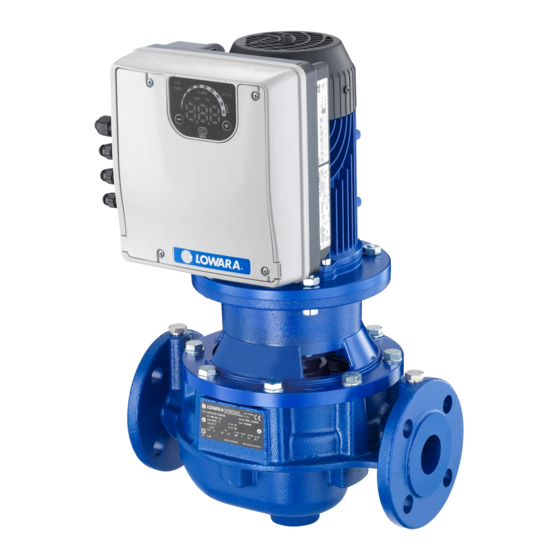 XYLEM LOWARA E-LNEEE SERIES ADDITIONAL INSTALLATION, OPERATION AND ...