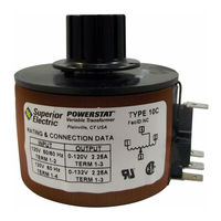SUPERIOR ELECTRIC POWERSTAT SERIES INSTRUCTION FOR INSTALLATION AND MAINTENANCE Pdf Download ...