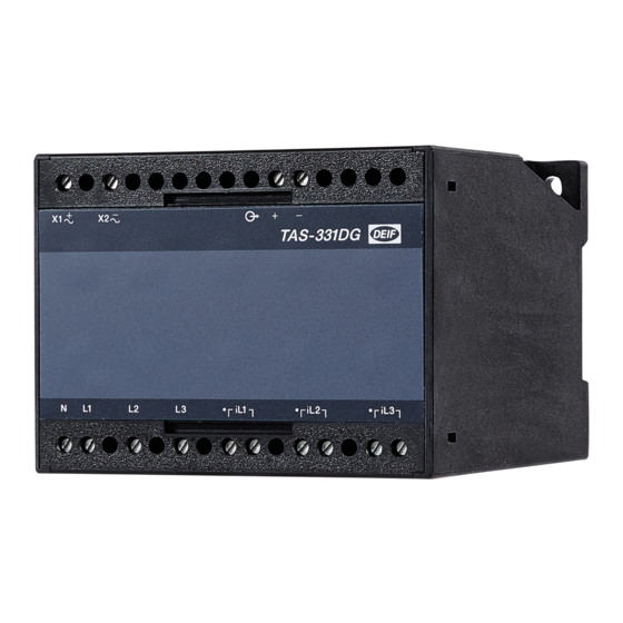 DEIF TAS-331DG INSTALLATION AND START-UP INSTRUCTIONS MANUAL Pdf ...