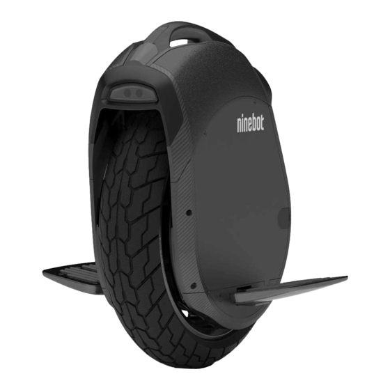 NINEBOT ONE Z SERIES USER MANUAL Pdf Download | ManualsLib