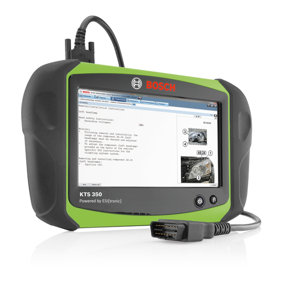 BOSCH KTS 3A SERIES ORIGINAL INSTRUCTIONS MANUAL Pdf Download | ManualsLib