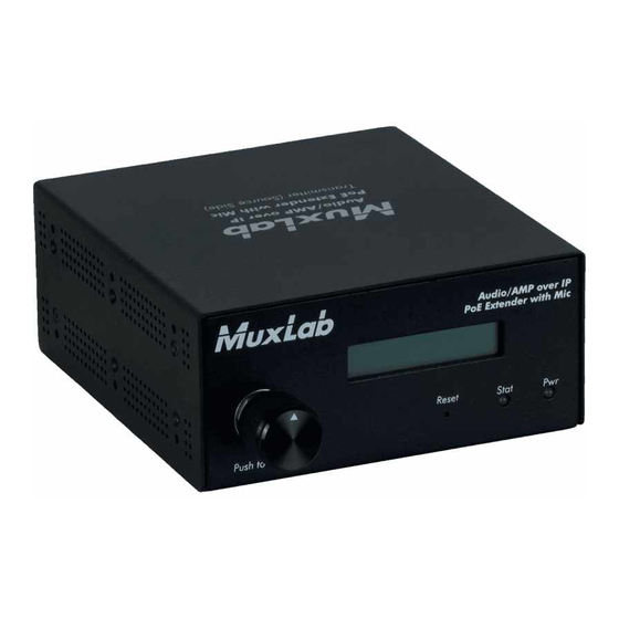 MUXLAB 500755-AMP-TX QUICK INSTALLATION MANUAL Pdf Download | ManualsLib