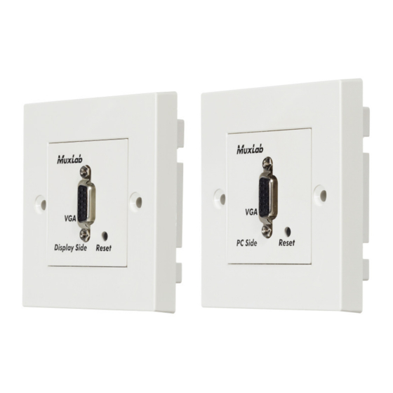 MUXLAB 500041-WP-UK QUICK INSTALLATION MANUAL Pdf Download | ManualsLib