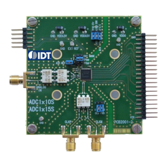 IDT ADC1410S SERIES QUICK START MANUAL Pdf Download | ManualsLib