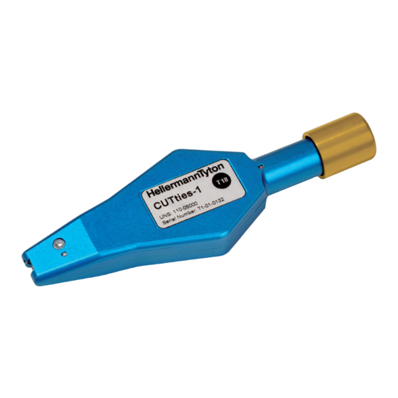 HELLERMANNTYTON CUTTIES-1 OPERATING INSTRUCTIONS MANUAL Pdf Download | ManualsLib
