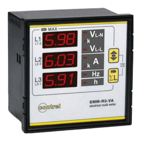 CONTREL EMM-R3 VA INSTRUCTION MANUAL Pdf Download | ManualsLib