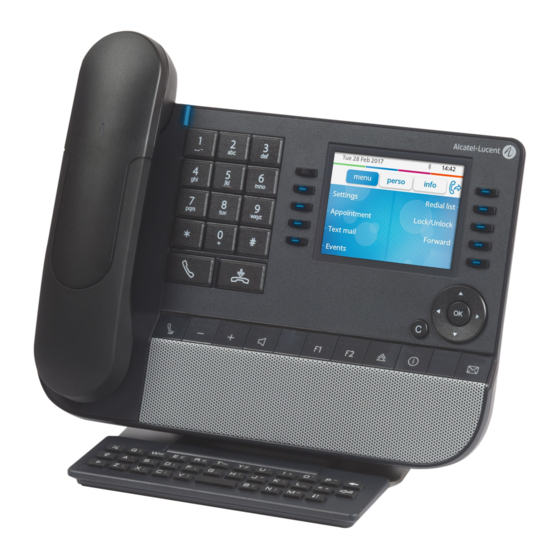 ALCATEL-LUCENT ENTERPRISE 8088 SMART DESKPHONEV2 USER MANUAL Pdf ...