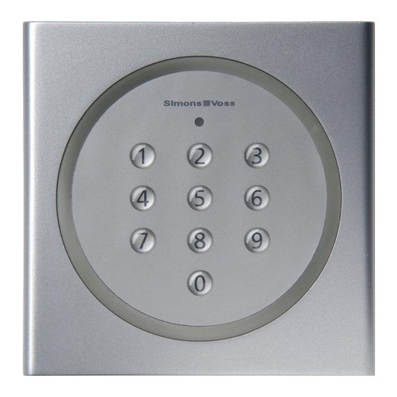 SIMONSVOSS PINCODE-TERMINAL QUICK MANUAL Pdf Download | ManualsLib