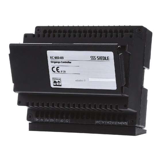 SSS SIEDLE EC 602 SERIES PRODUCT INFORMATION Pdf Download | ManualsLib