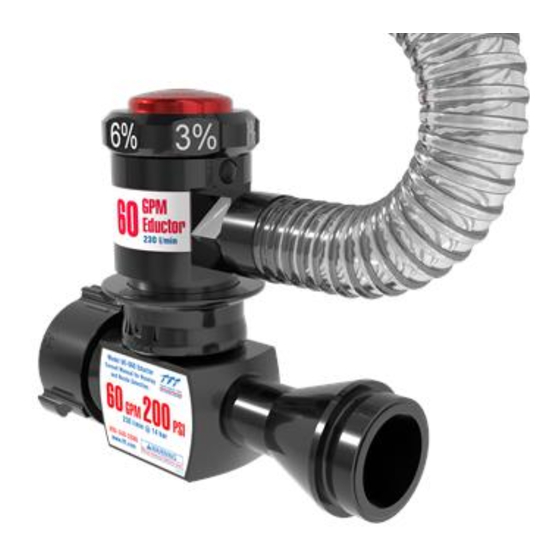 TASK FORCE TIPS EDUCTOR 125 SERIES INSTRUCTIONS FOR INSTALLATION ...