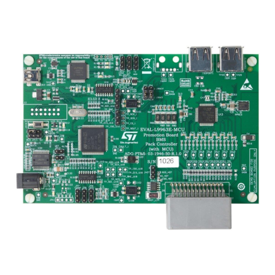 ST EVAL-L9963E-MCU USER MANUAL Pdf Download | ManualsLib