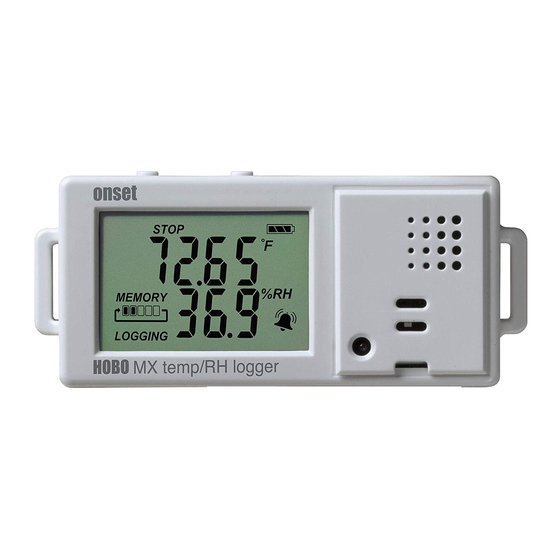 ONSET HOBO MX1101 MANUAL Pdf Download | ManualsLib
