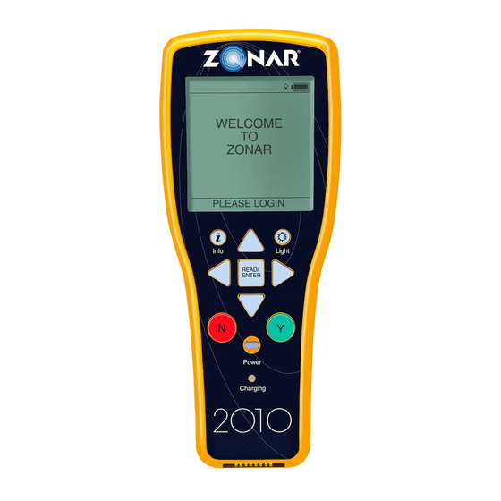 ZONAR 2010 INSTRUCTIONS Pdf Download | ManualsLib