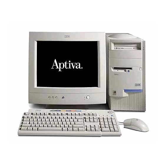 IBM APTIVA SERIES QUICK START MANUAL Pdf Download | ManualsLib
