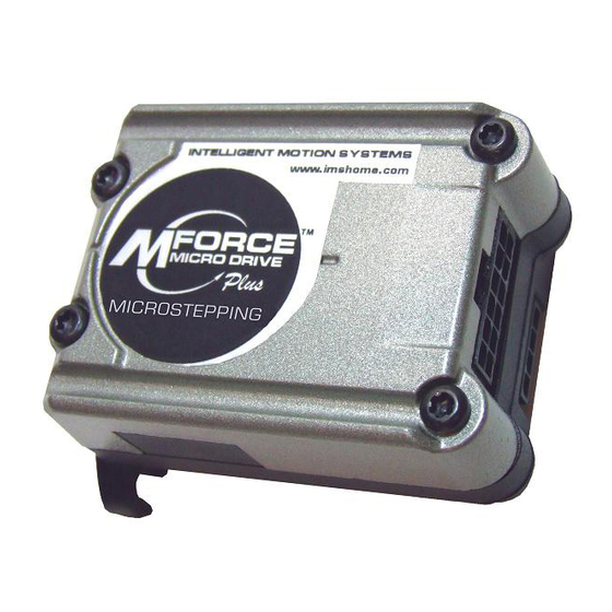 IMS MFORCE MICRO DRIVE PLUS MICROSTEPPING OPERATING INSTRUCTIONS MANUAL Pdf Download | ManualsLib