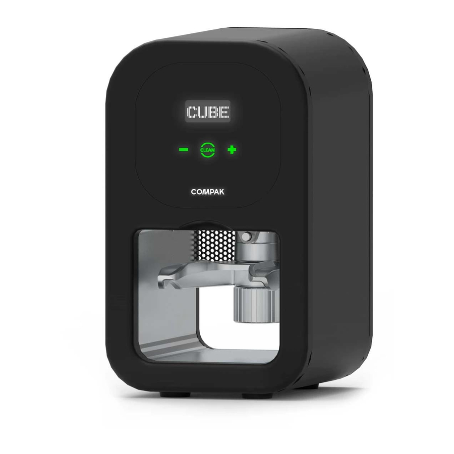 COMPAK CUBE TAMP INSTRUCTION MANUAL Pdf Download | ManualsLib