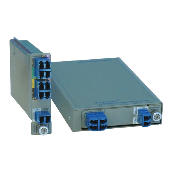 OMNITRON SYSTEMS TECHNOLOGY ICONVERTER CWDM/X USER MANUAL Pdf Download ...