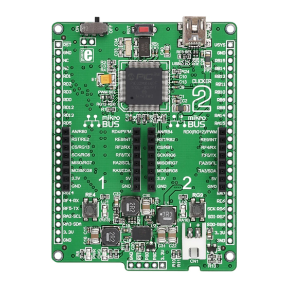 MIKROELEKTRONIKA CLICKER2 FOR PIC32MX MANUAL Pdf Download | ManualsLib