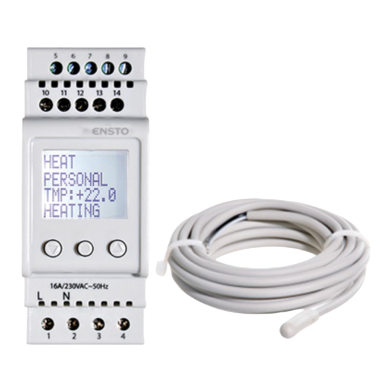 ENSTO ECO920 INSTALLATION AND OPERATION INSTRUCTIONS MANUAL Pdf ...