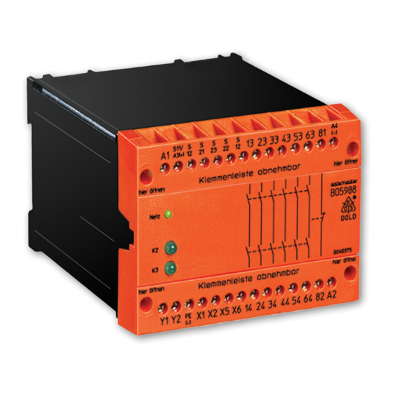 DOLD SAFEMASTER BO 5988 SAFETY TECHNIQUE Pdf Download | ManualsLib