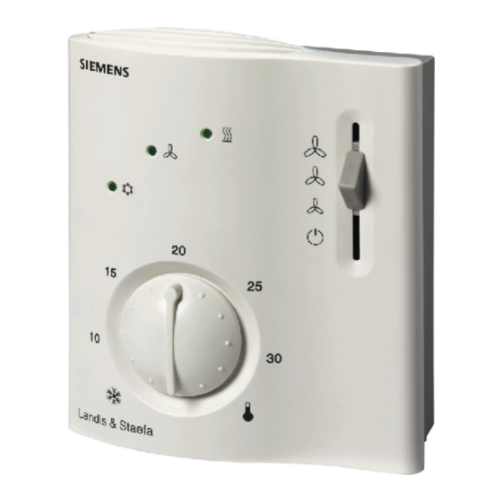 SIEMENS RCC30 MANUAL Pdf Download | ManualsLib