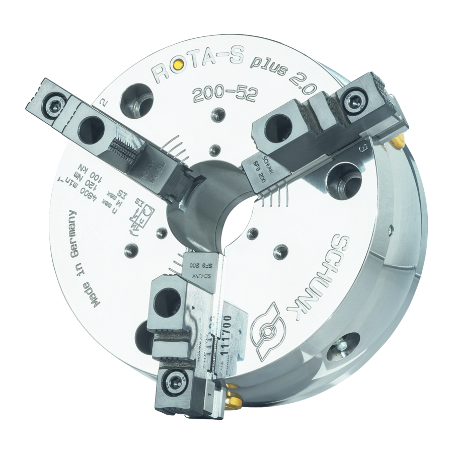 SCHUNK ROTA-S PLUS 2.0 SERIES ASSEMBLY AND OPERATING MANUAL Pdf ...