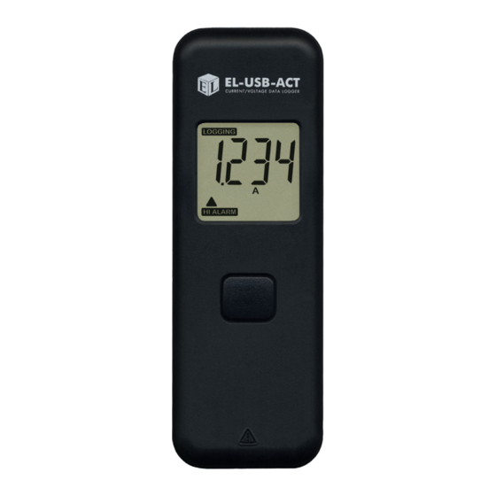 EASYLOG EL-USB-ACT QUICK START MANUAL Pdf Download | ManualsLib
