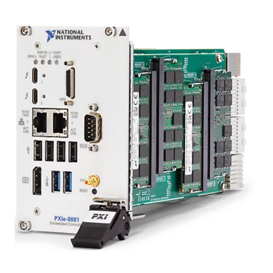 NI PXIE-8881 USER MANUAL Pdf Download | ManualsLib