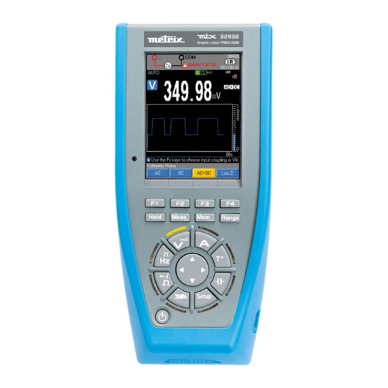 CHAUVIN ARNOUX METRIX MTX 3292B USER MANUAL Pdf Download | ManualsLib