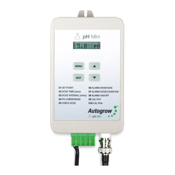 AUTOGROW PH MINI INSTALLATION AND USER MANUAL Pdf Download | ManualsLib