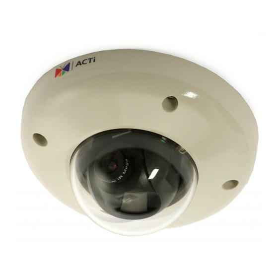 ACTI ACM-3701E QUICK INSTALLATION MANUAL Pdf Download | ManualsLib