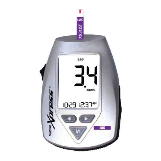 NOVA BIOMEDICAL STATSTRIP XPRESS INSTRUCTIONS FOR USE MANUAL Pdf ...