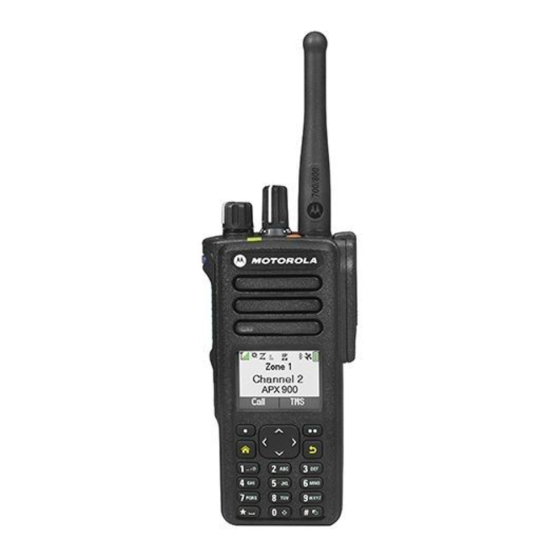 MOTOROLA SOLUTIONS APX 900 USER MANUAL Pdf Download | ManualsLib