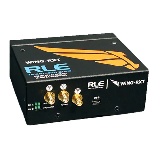RLE TECHNOLOGIES FALCON WING-RXT COMMUNICATIONS MANUAL Pdf Download ...