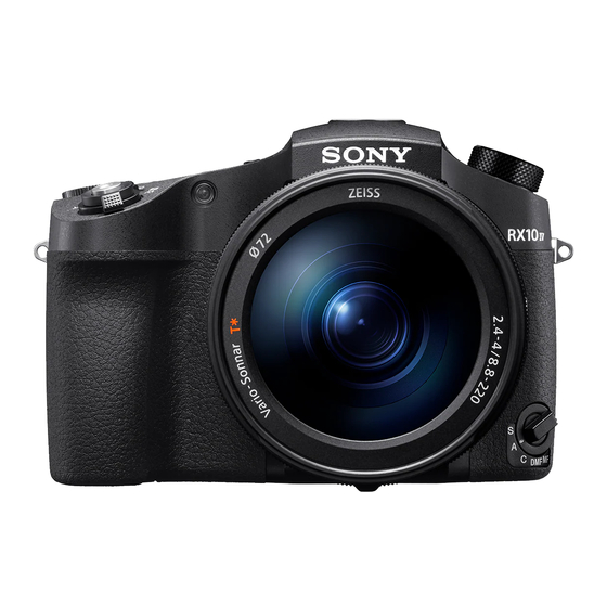 SONY DSC-RX10M4 SERVICE MANUAL Pdf Download | ManualsLib