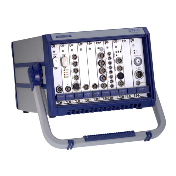 ETAS ES1000.3 USER MANUAL Pdf Download | ManualsLib