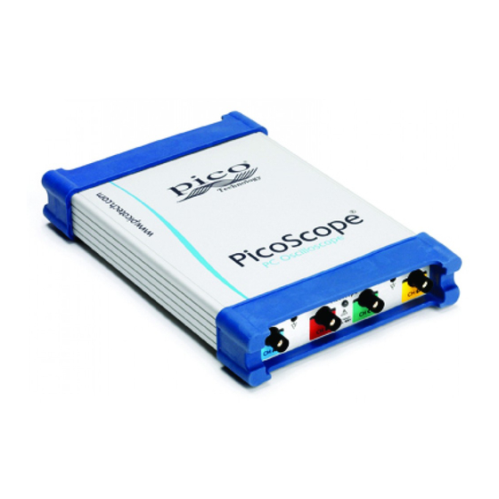 PICO TECHNOLOGY PICOSCOPE 3425 USER MANUAL Pdf Download | ManualsLib