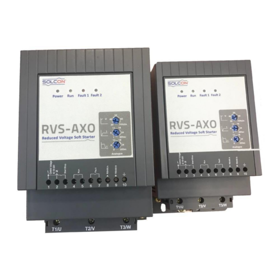 SOLCON RVS-AX0 INSTRUCTION MANUAL Pdf Download | ManualsLib