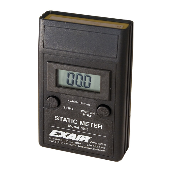 EXAIR 7905 INSTALLATION & MAINTENANCE Pdf Download | ManualsLib