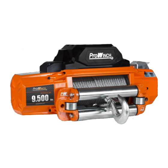 PROWINCH PWTR SERIES USER'S MANUAL AND SAFETY WARNINGS Pdf Download ...