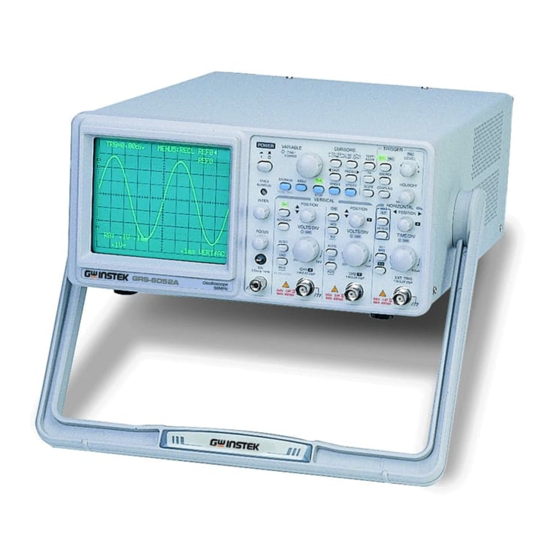 GOOD WILL INSTRUMENT INSTEK GRS-6052 USER MANUAL Pdf Download | ManualsLib